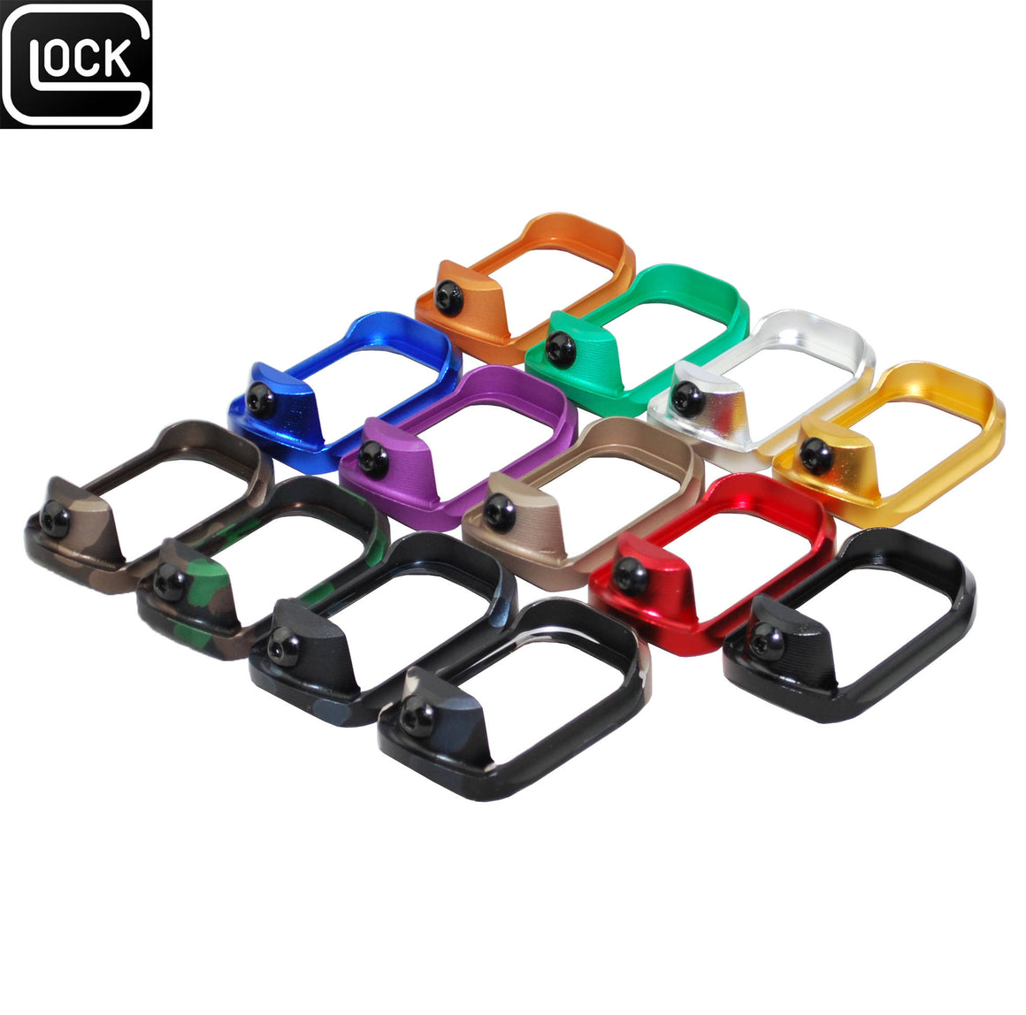 Anodized Aluminum Flared Mag well For GLOCK 17 22 19 23 Gen 1,2,3,4 ...