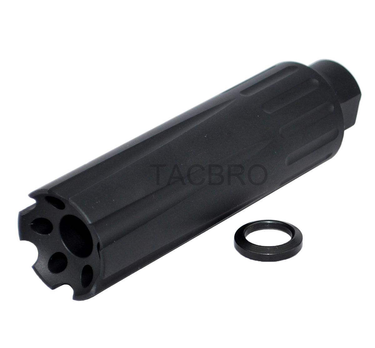 Aluminum 1/2"x28 RH Muzzle Linear Compensator For 9MM - Color Var ...