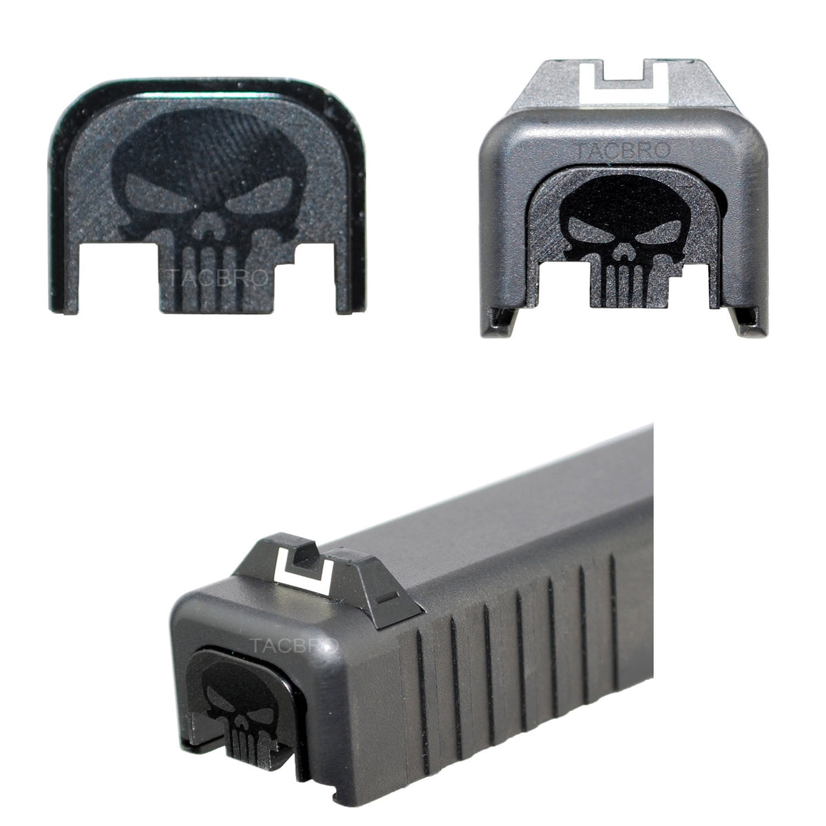 Anodized Aluminum Rear Slide Cover Back Plate for Glock - Gen Options ...