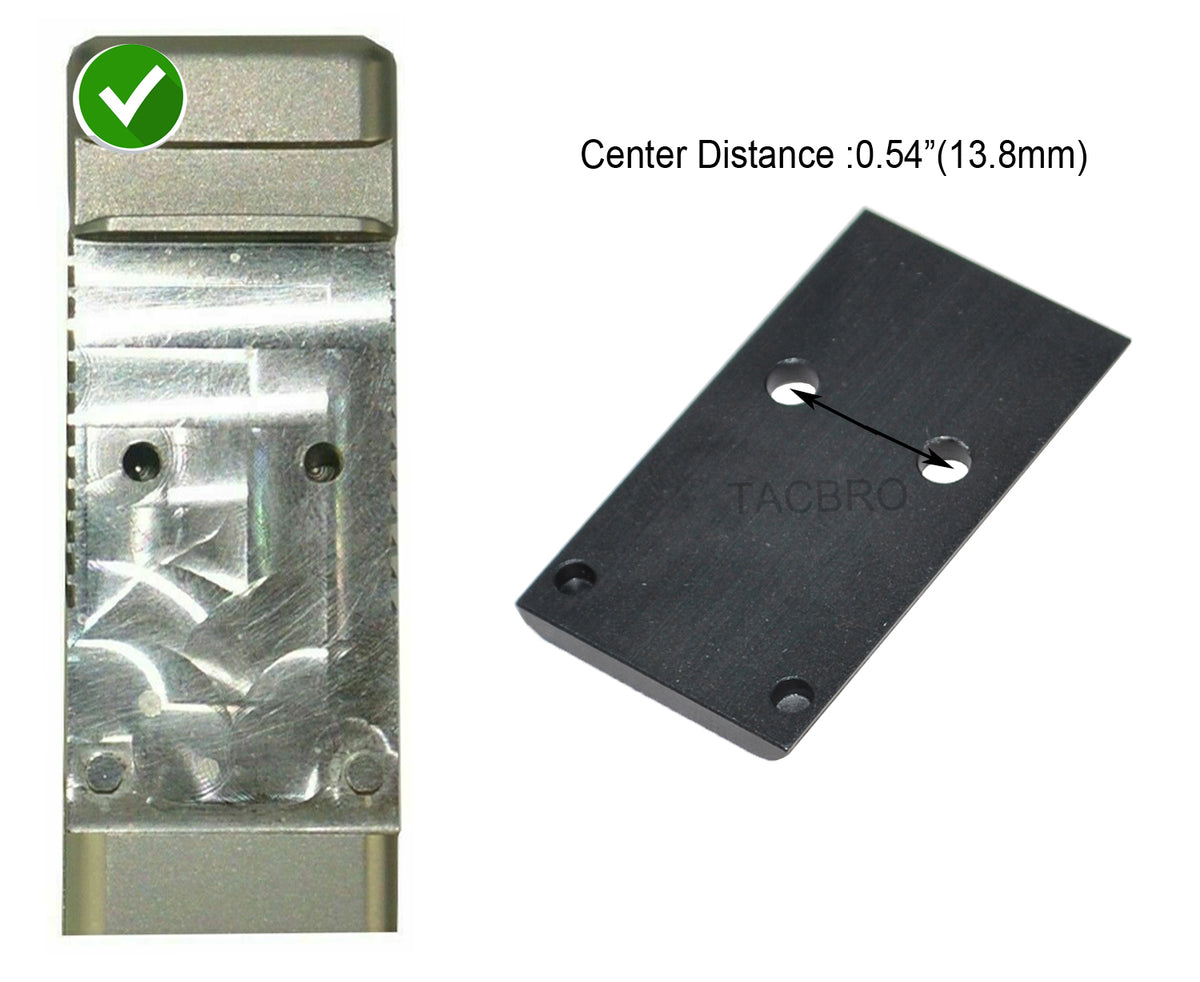 Universal Cut Slide Cover Plate For Glock 17 19 26 (Non-Trijicon) Cut ...