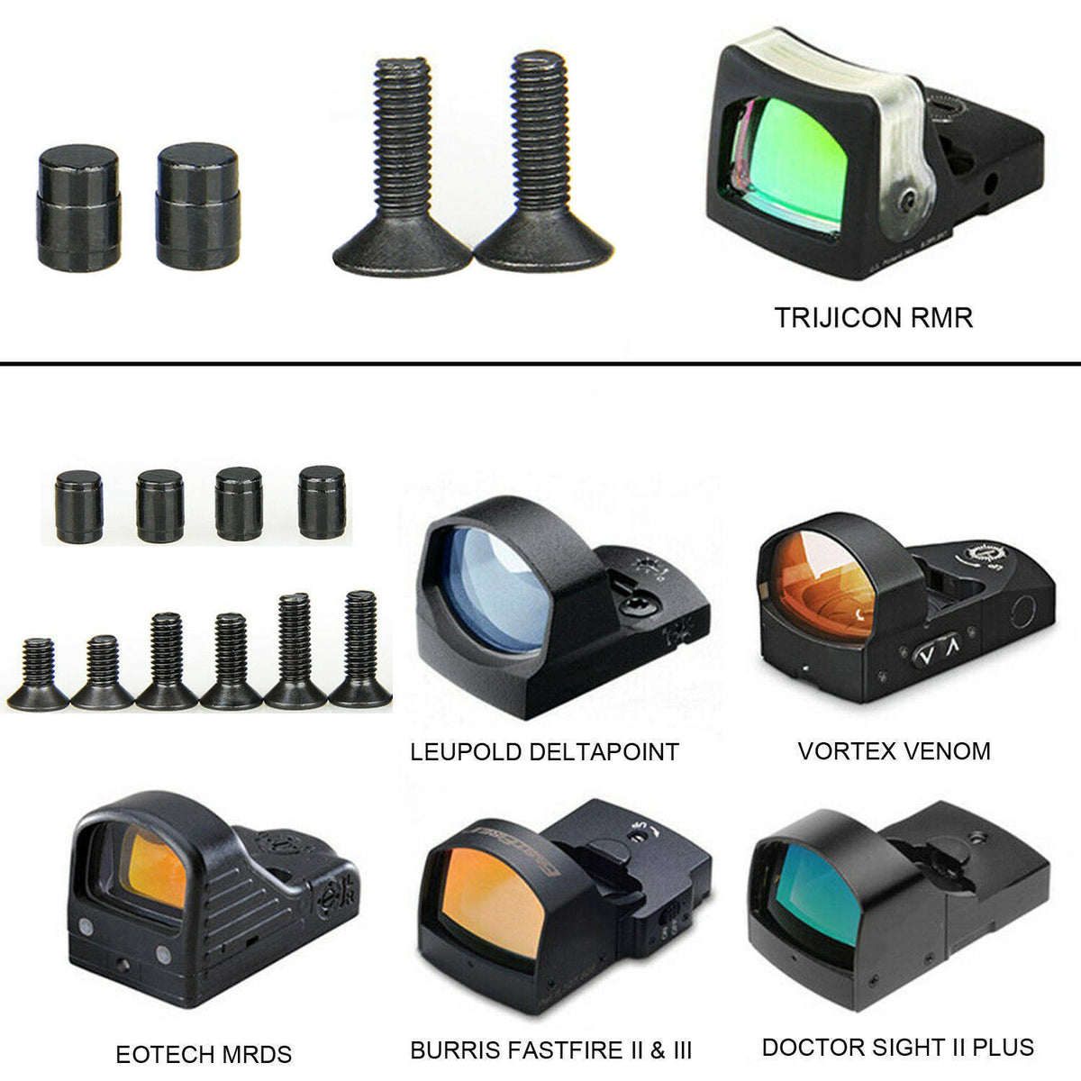 RMR Glock Slide Vortex Universal Optic Mount Plate For Red Dot Sights ...